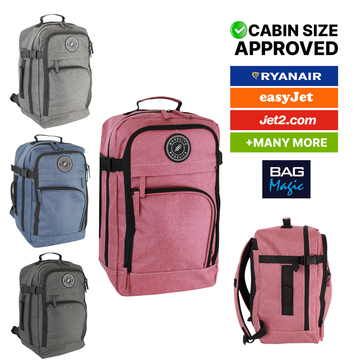 RyanAir Approved 40x20x25cm Underseat Backpack - Cabin Rucksack — BagMagic