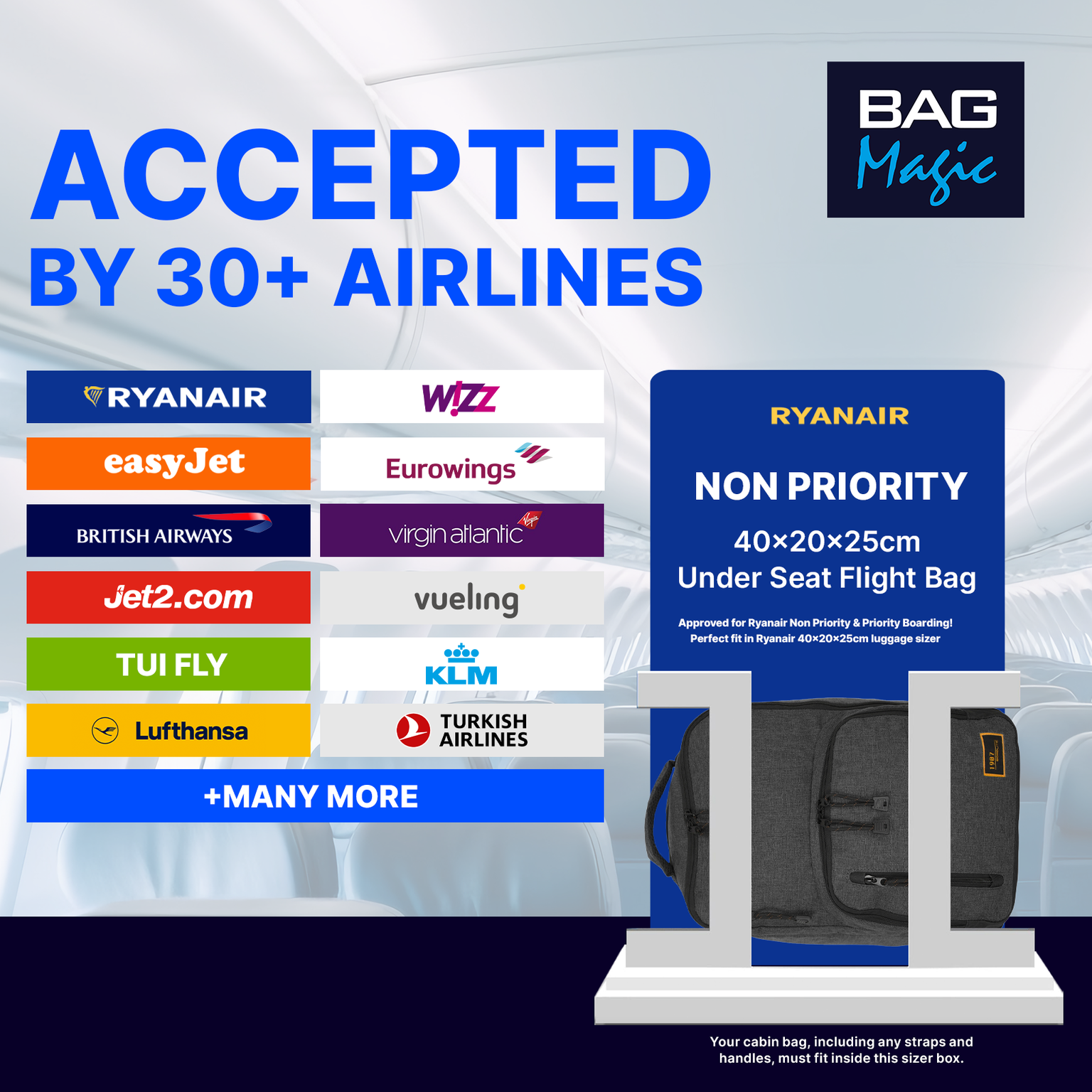 Ryanair Cabin Bags | Ryanair Approved Luggage – Bag Magic — BagMagic