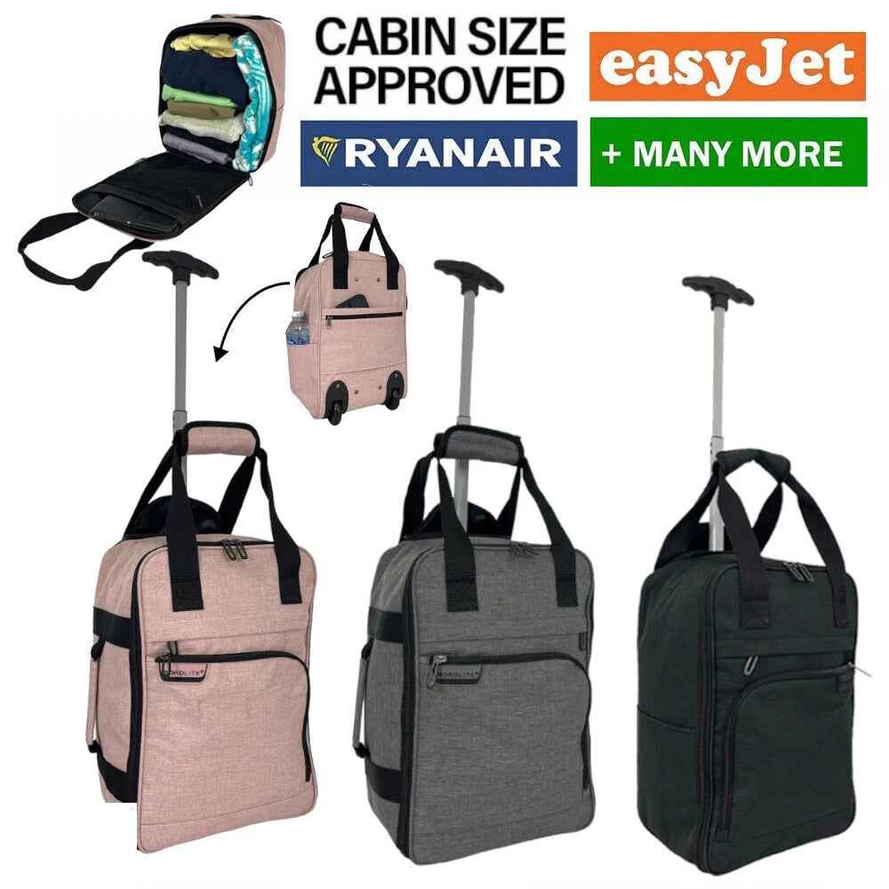 Bordlite Ryanair Approved Cabin Holdall on Wheels 40x25x20cm - Travel ...