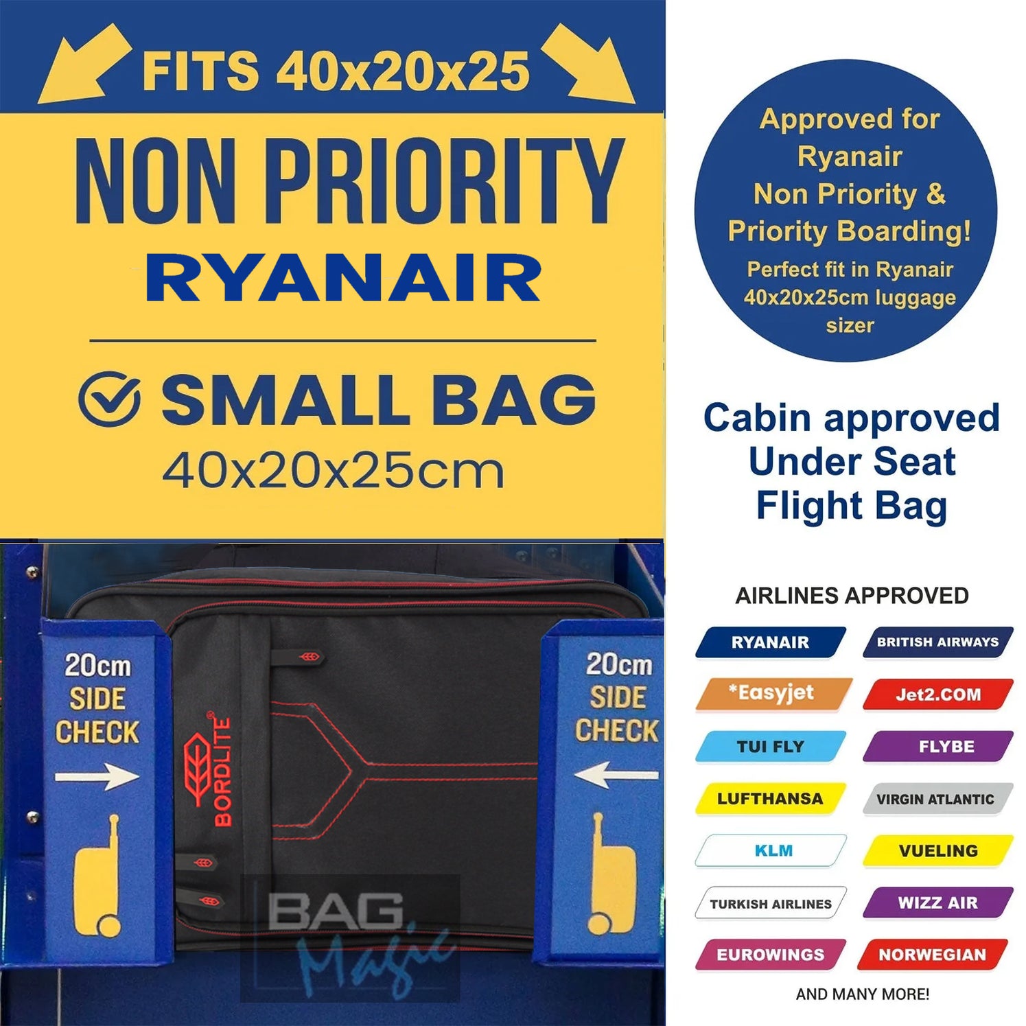 Ryanair Cabin Bags | Ryanair Approved Luggage – Bag Magic — BagMagic
